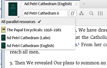 VERBUM TIP of the day: Church document parallel resources - Logos Community